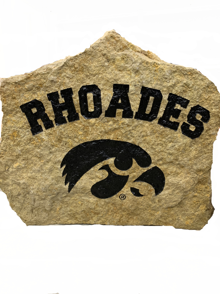 Personalized Iowa Hawkeyes Engraved Stone – Saint Stone Company
