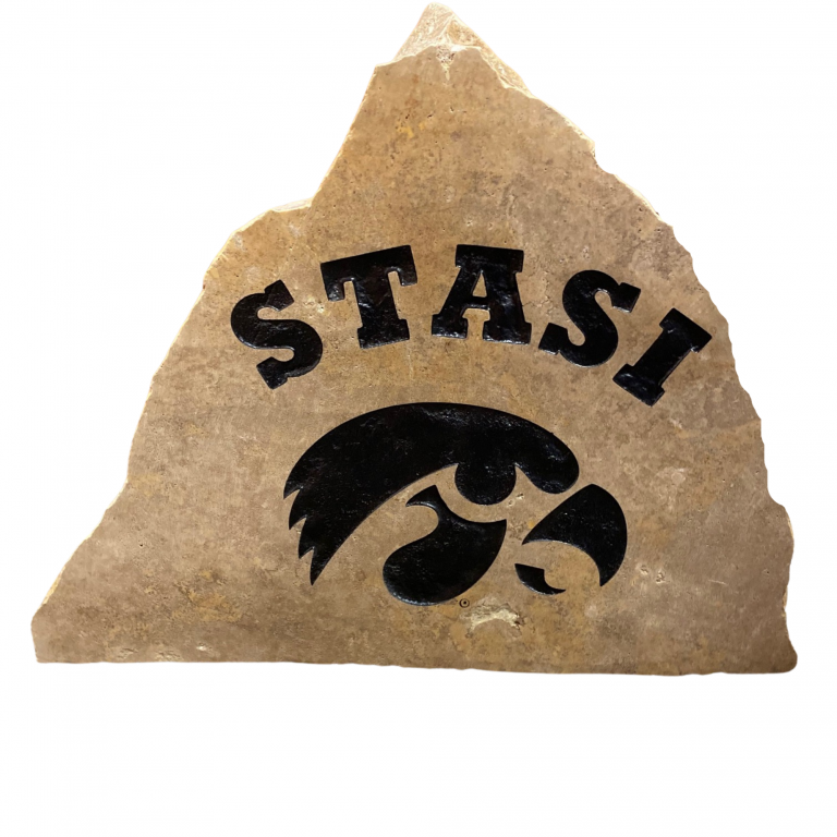 Personalized Iowa Hawkeyes Engraved Stone – Saint Stone Company