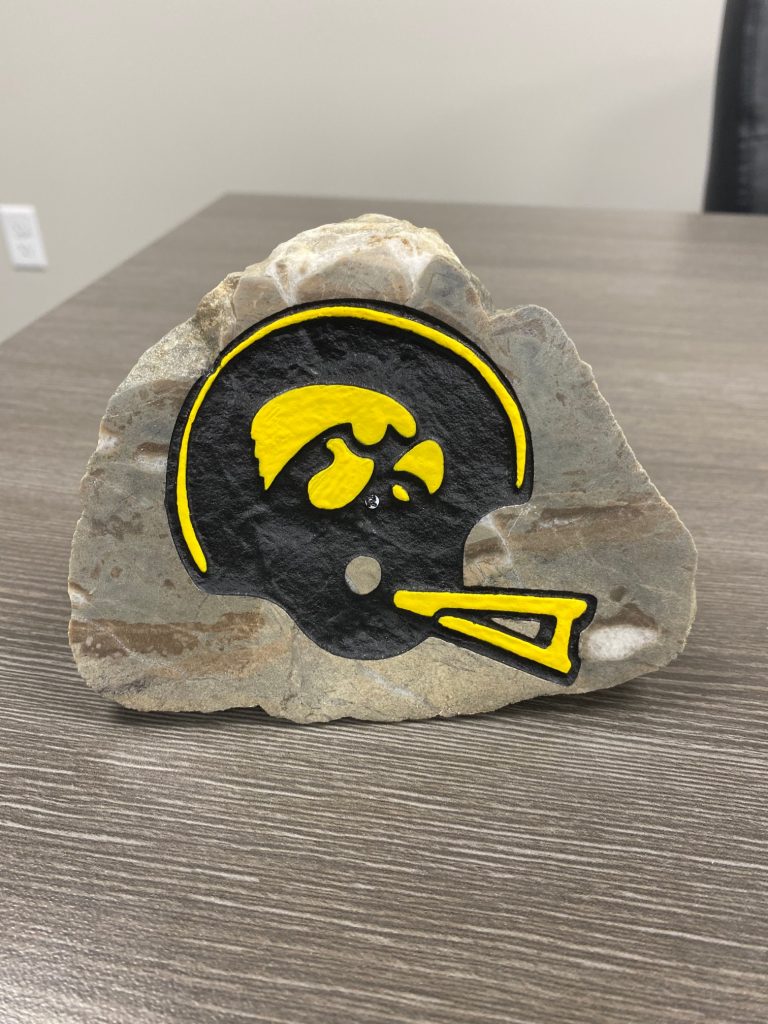 University of Iowa Hawkeyes Paperweight Engraved Stone – Saint Stone ...