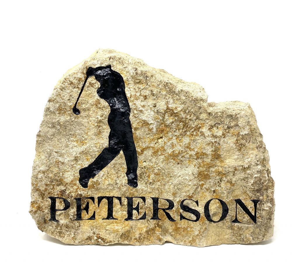 Personalized Golf Engraved Stone – Saint Stone Company