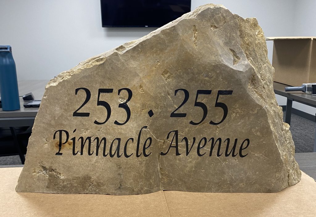 Extra Large Address Engraved Stone – Saint Stone Company