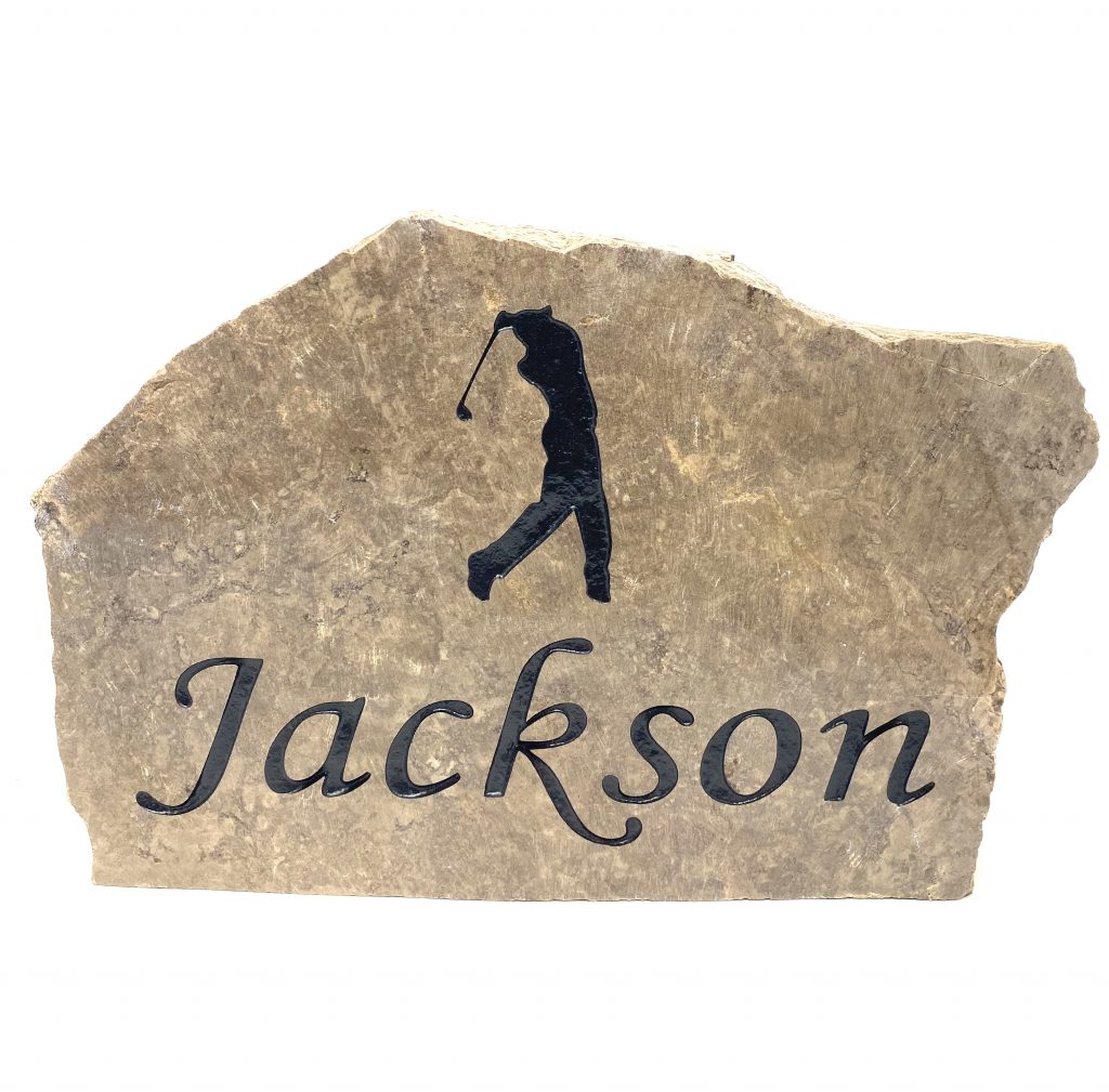 Personalized Golf Engraved Stone – Saint Stone Company