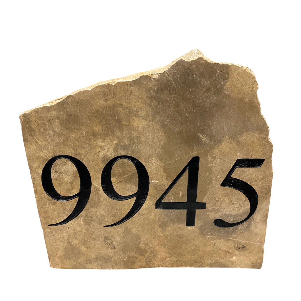 Large Address Landscaping Engraved Stone – Saint Stone Company