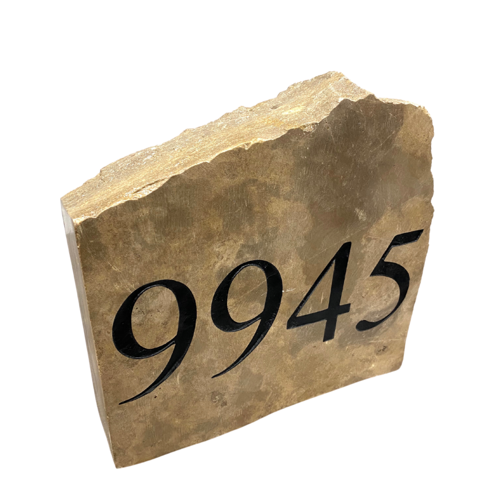 Large Address Landscaping Engraved Stone – Saint Stone Company