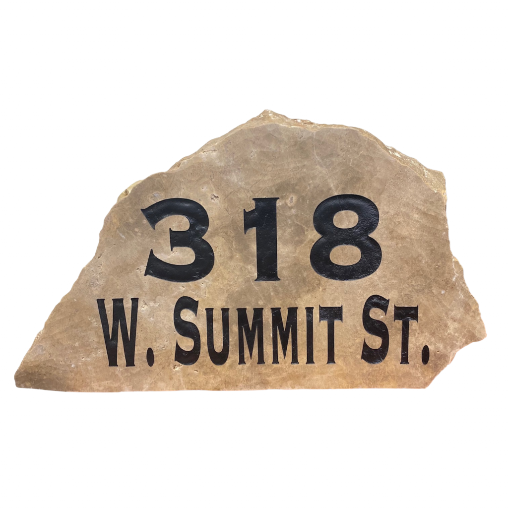 Large Address Landscaping Engraved Stone – Saint Stone Company