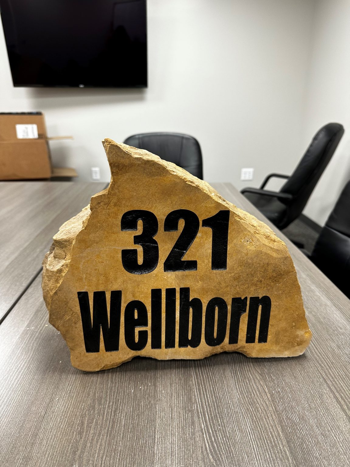 Extra Large Address Engraved Stone – Saint Stone Company