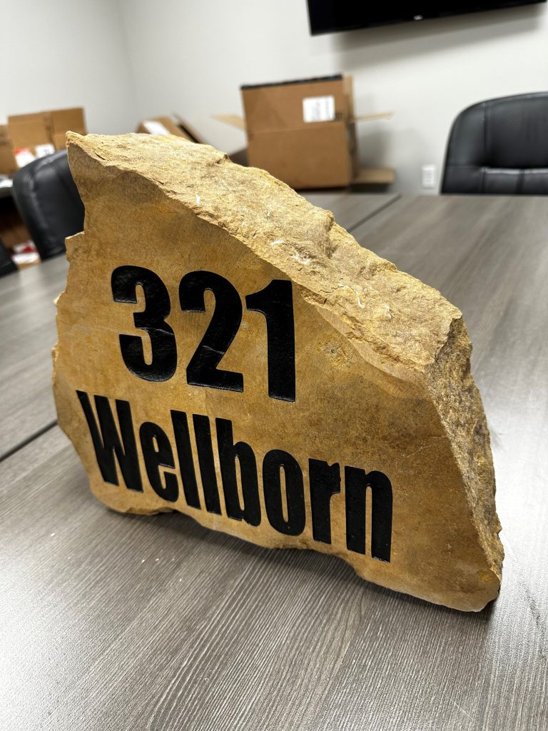 Extra Large Address Engraved Stone – Saint Stone Company