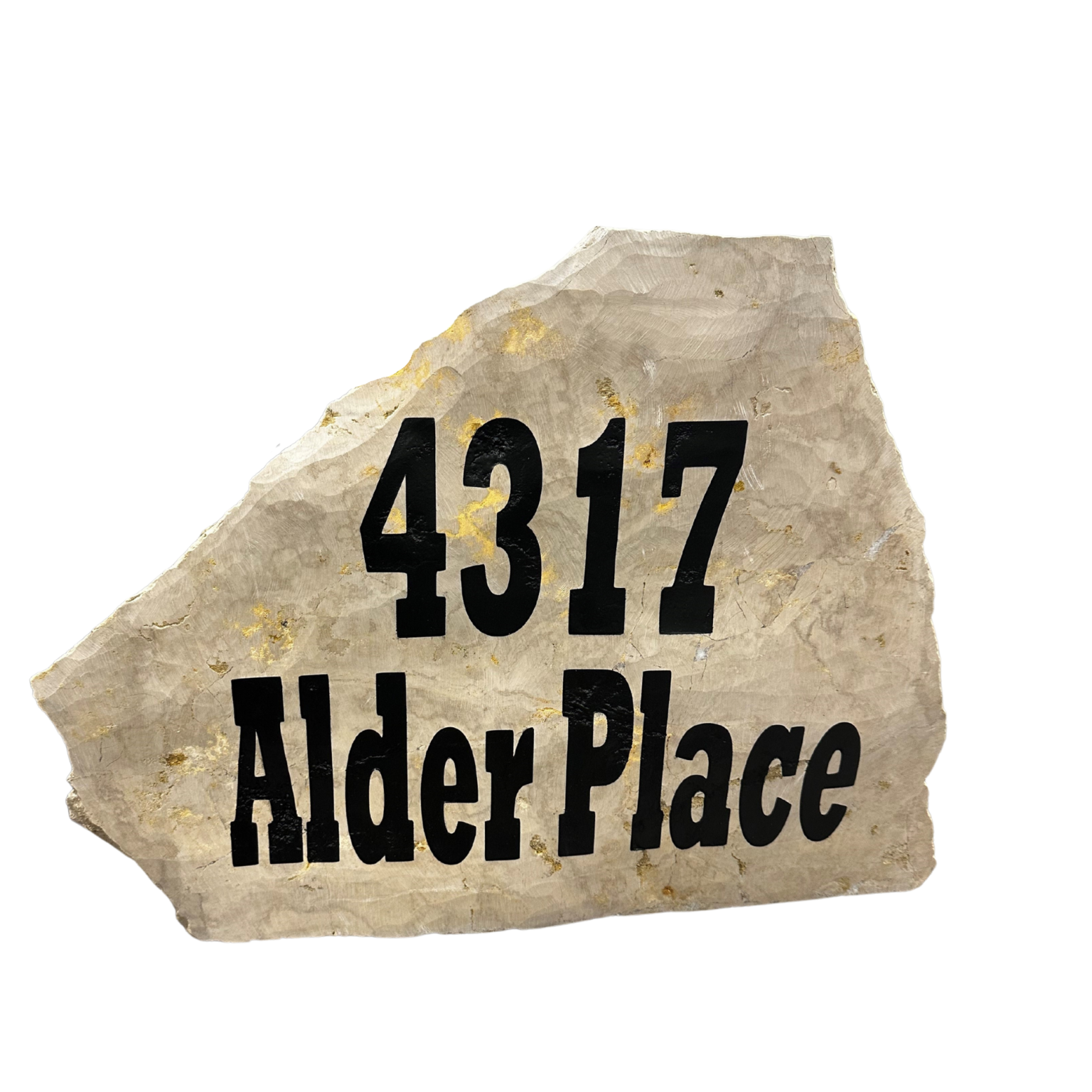 Extra Large Address Engraved Stone – Saint Stone Company