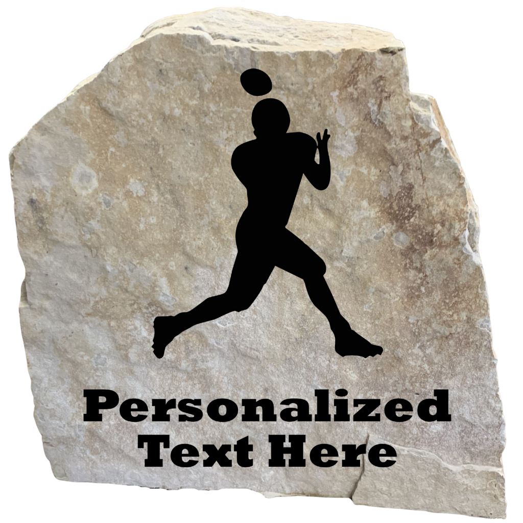Personalized Football Engraved Stone – Saint Stone Company
