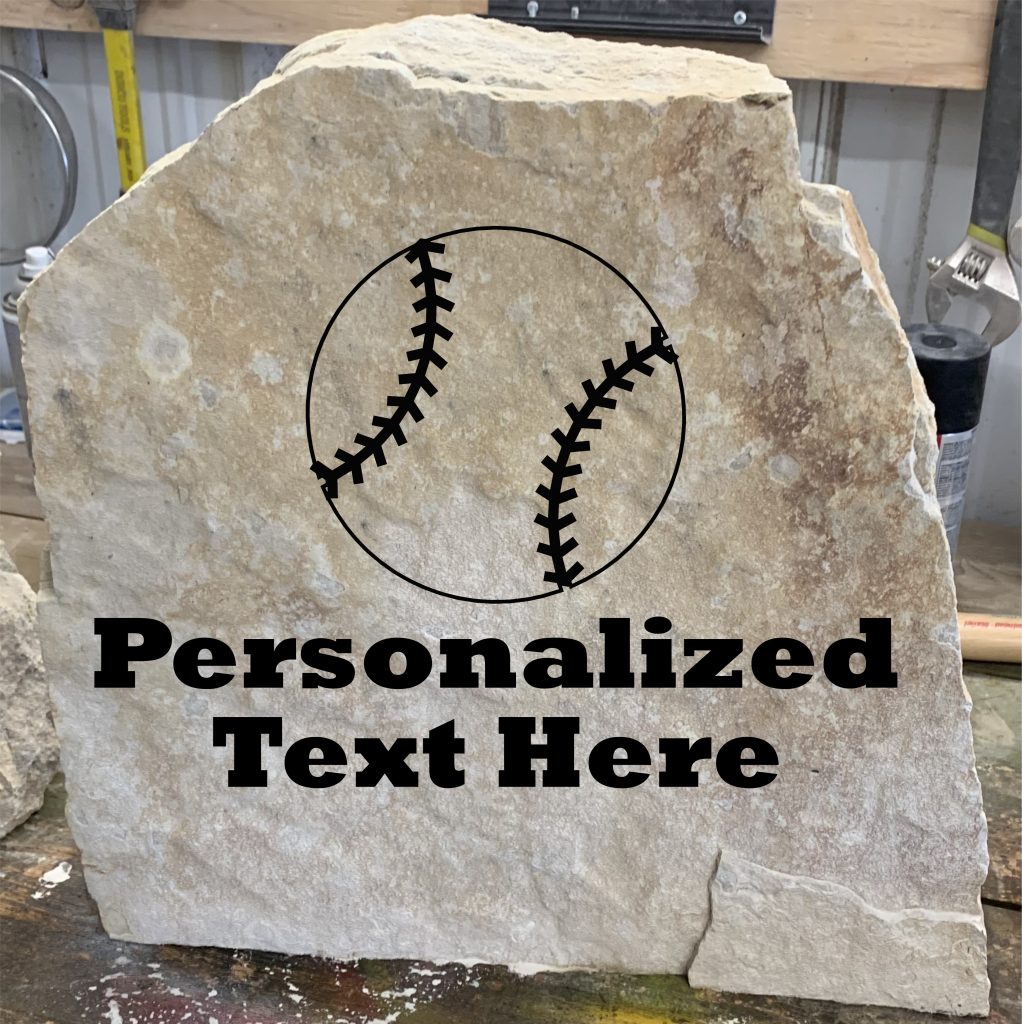 Personalized Baseball Engraved Stone – Saint Stone Company