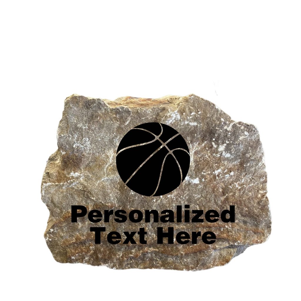 Personalized Basketball Engraved Stone – Saint Stone Company