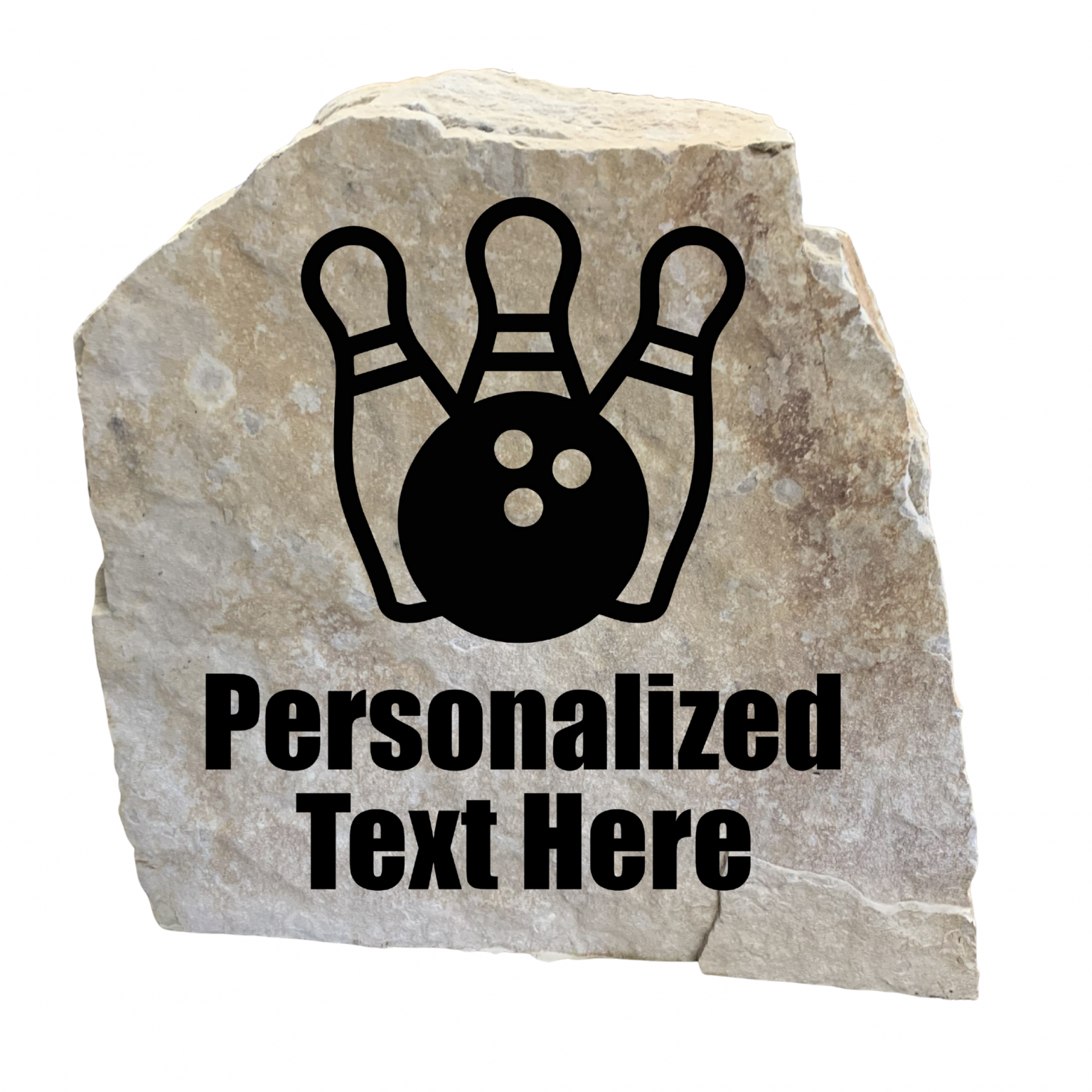 Personalized Bowling Engraved Stone – Saint Stone Company