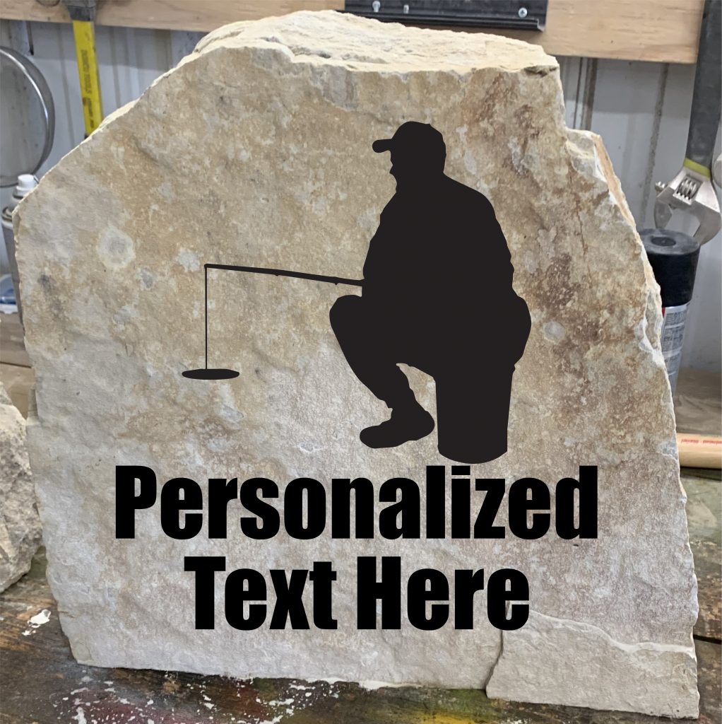 Personalized Fishing Engraved Stone – Saint Stone Company