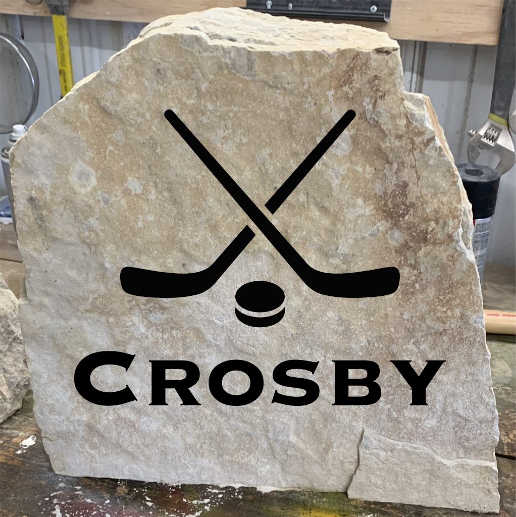 Personalized Hockey Engraved Stone – Saint Stone Company