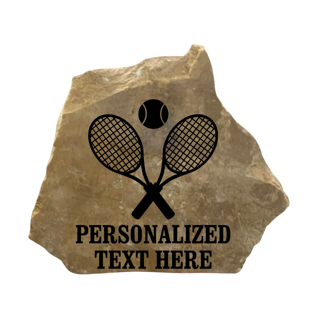 Personalized Tennis Engraved Stone – Saint Stone Company