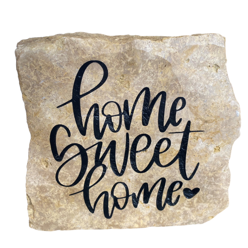 Home Sweet Home Engraved Stone – Saint Stone Company