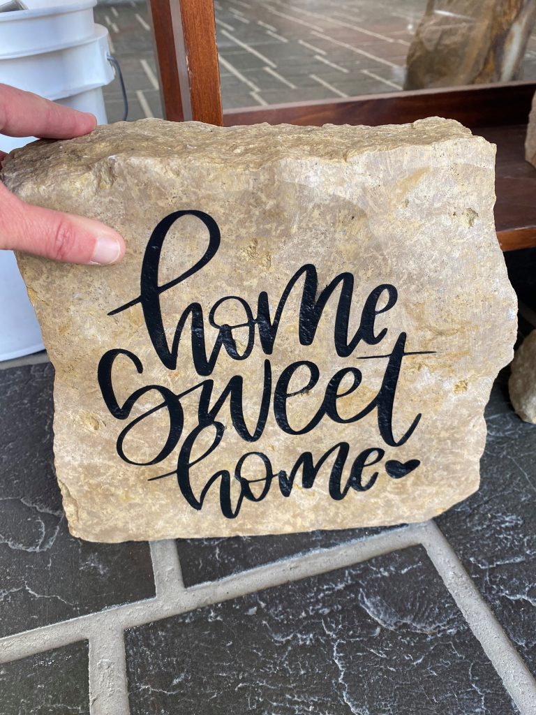 Home Sweet Home Engraved Stone – Saint Stone Company