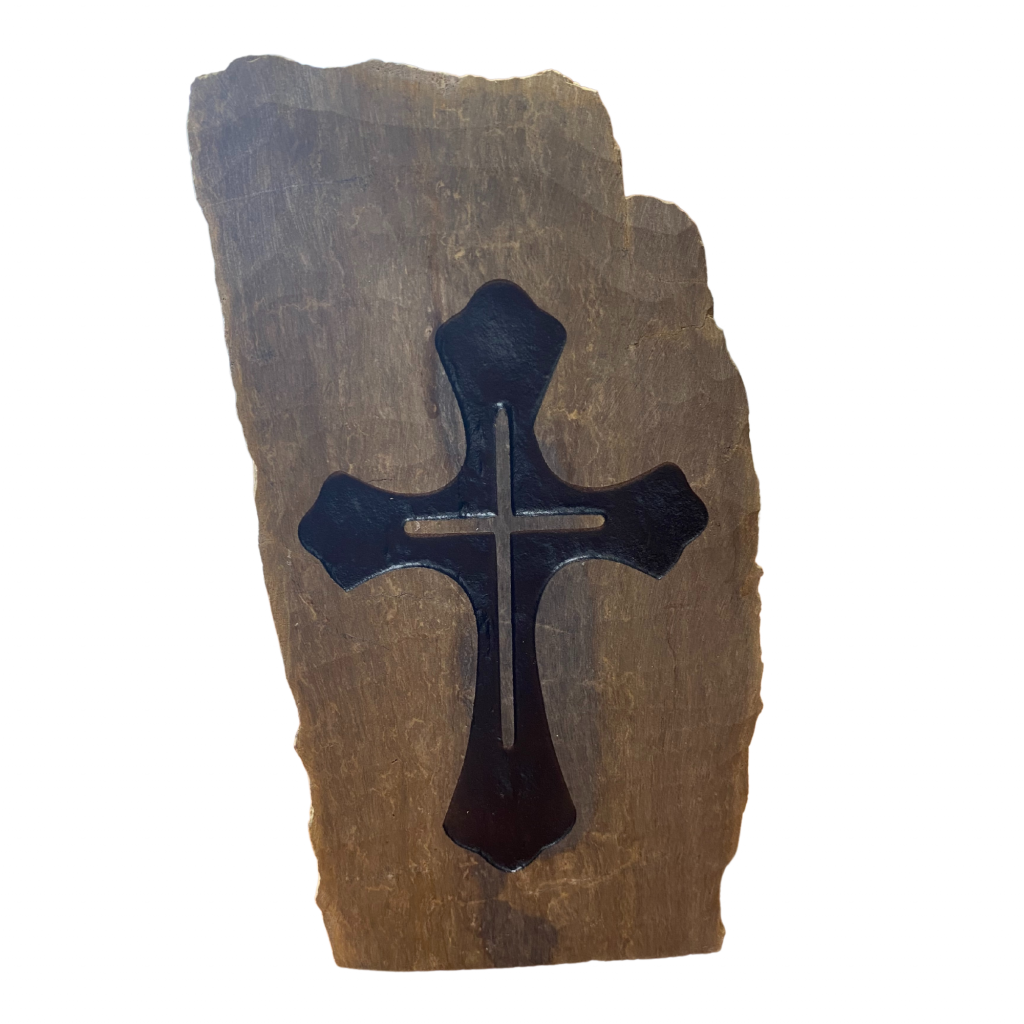 Cross Engraved Stone – Saint Stone Company